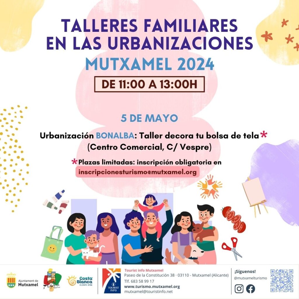 Talleres Familiares En Las Urbanizaciones Taller Decora Tu Bolsa De